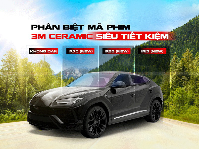 Phim cách nhiệt 3M Ceramic siêu tiết kiệm